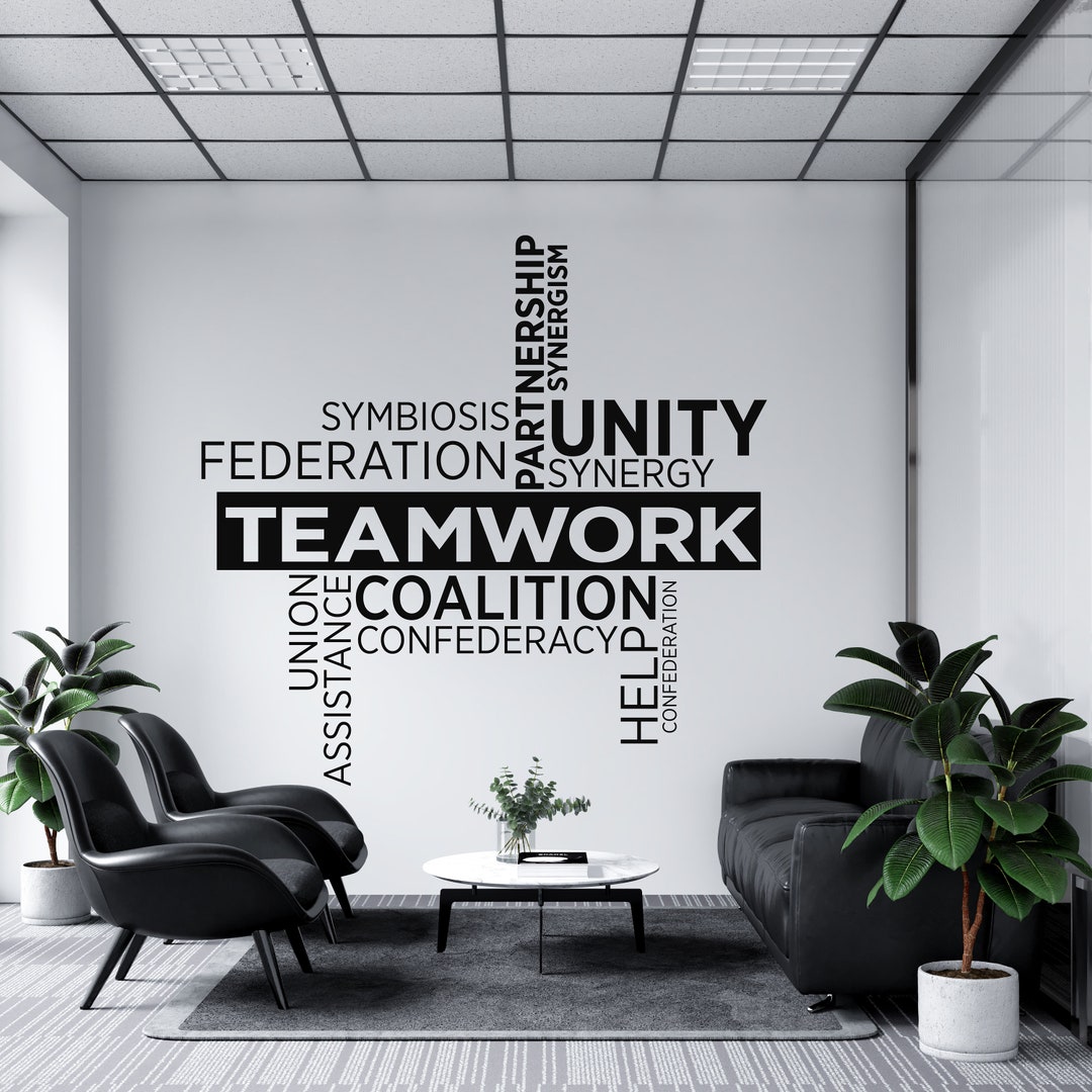 Office Wall Decal,teamwork Decal, Office Wall Art,office Decor,teamwork ...