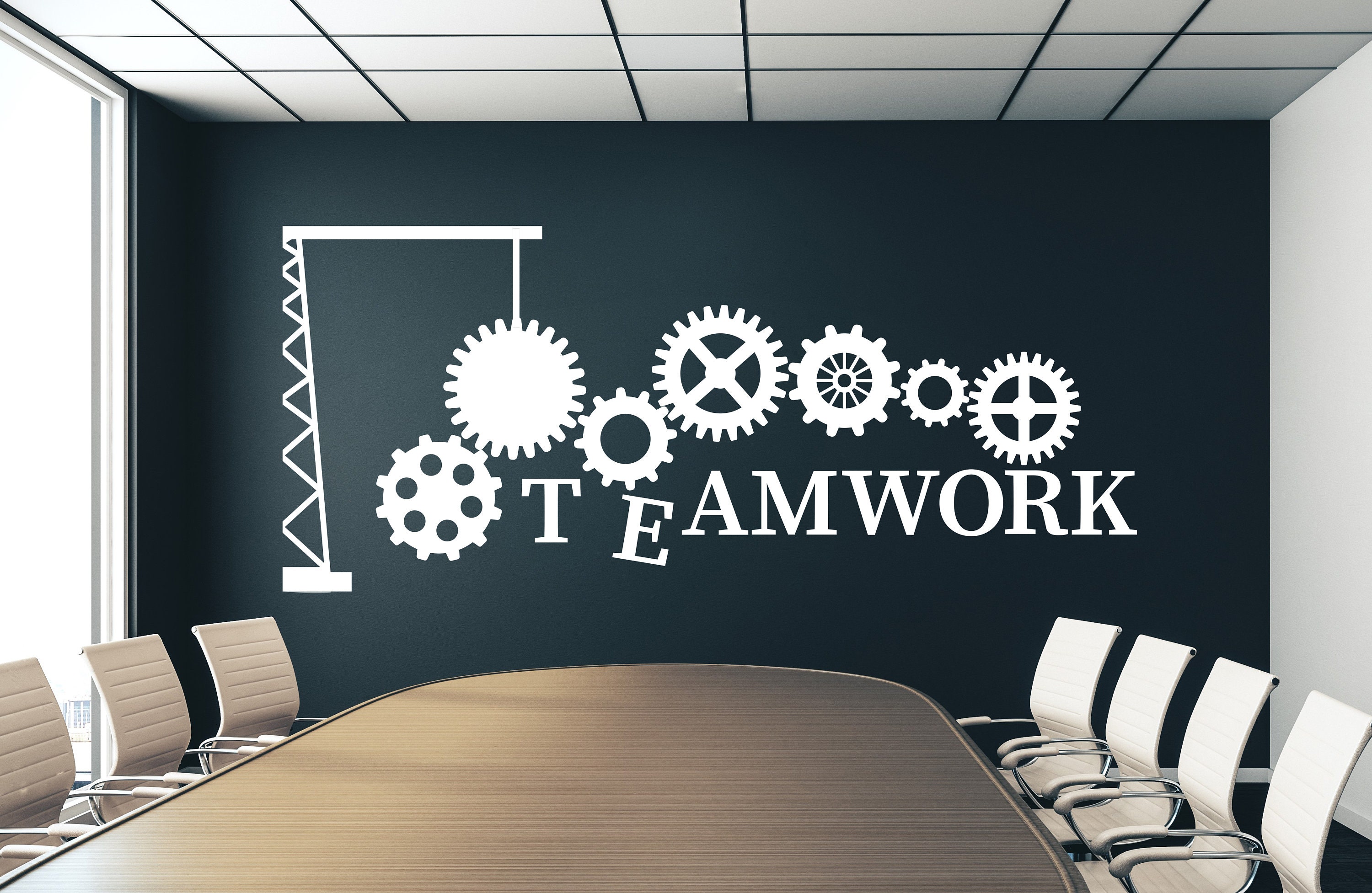 Office Wall Decalteamwork Decal Office Wall Artoffice | Etsy