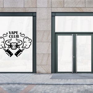 Vape Shop Decal ,window Sticker ,smoke Shop Decor, Vape Sticker, Vapor ...