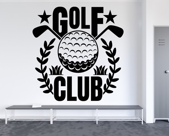 Golf Decal Vinyl Decal Golf Sticker Sport Wallstickers Golf | Etsy