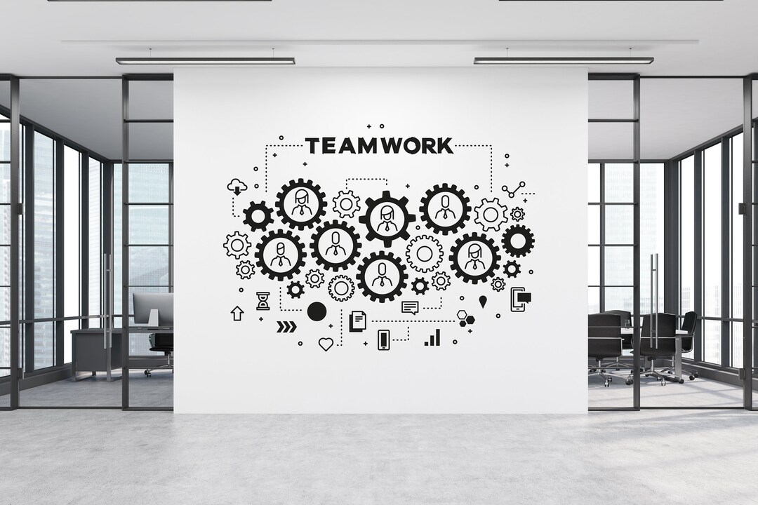 Office Wall Decal,teamwork Decal, Office Wall Art,office Decor,teamwork ...