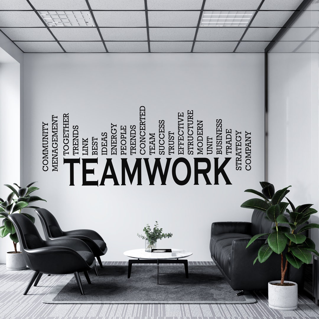 Teamwork Wall Decal,office Wall Decal,office Wall Art,office Wall Decor ...