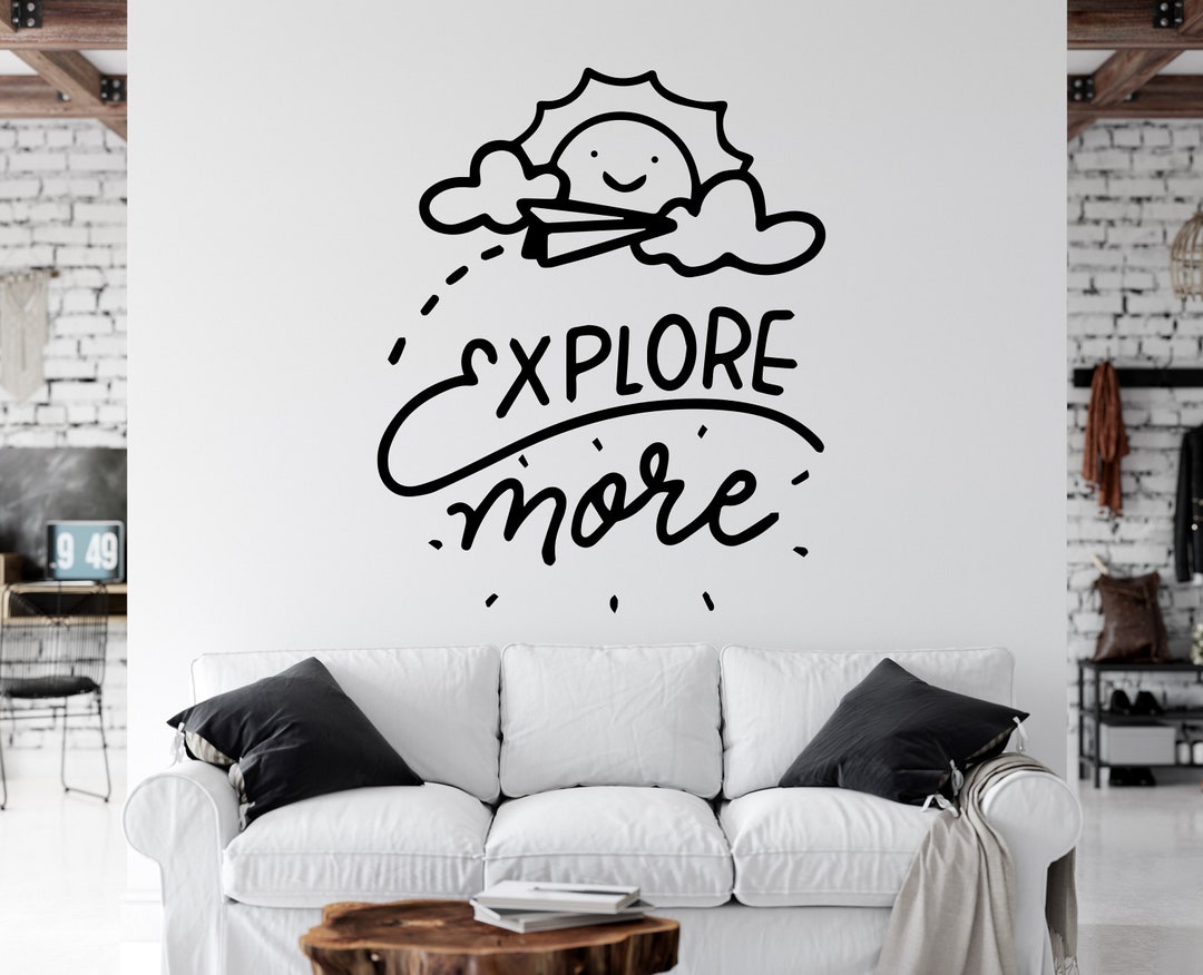 Explore More Wall Decal,travel Wall Decal,adventure Quotes Wall Decal ...