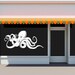 Octopus Wall Decal Octopus Wall Sticker Octopus Wall Art Window Sticker ...