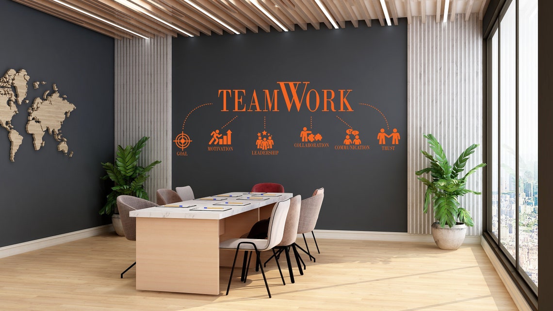 Office Wall Decal,teamwork Decal, Office Wall Art,office Decor,teamwork ...