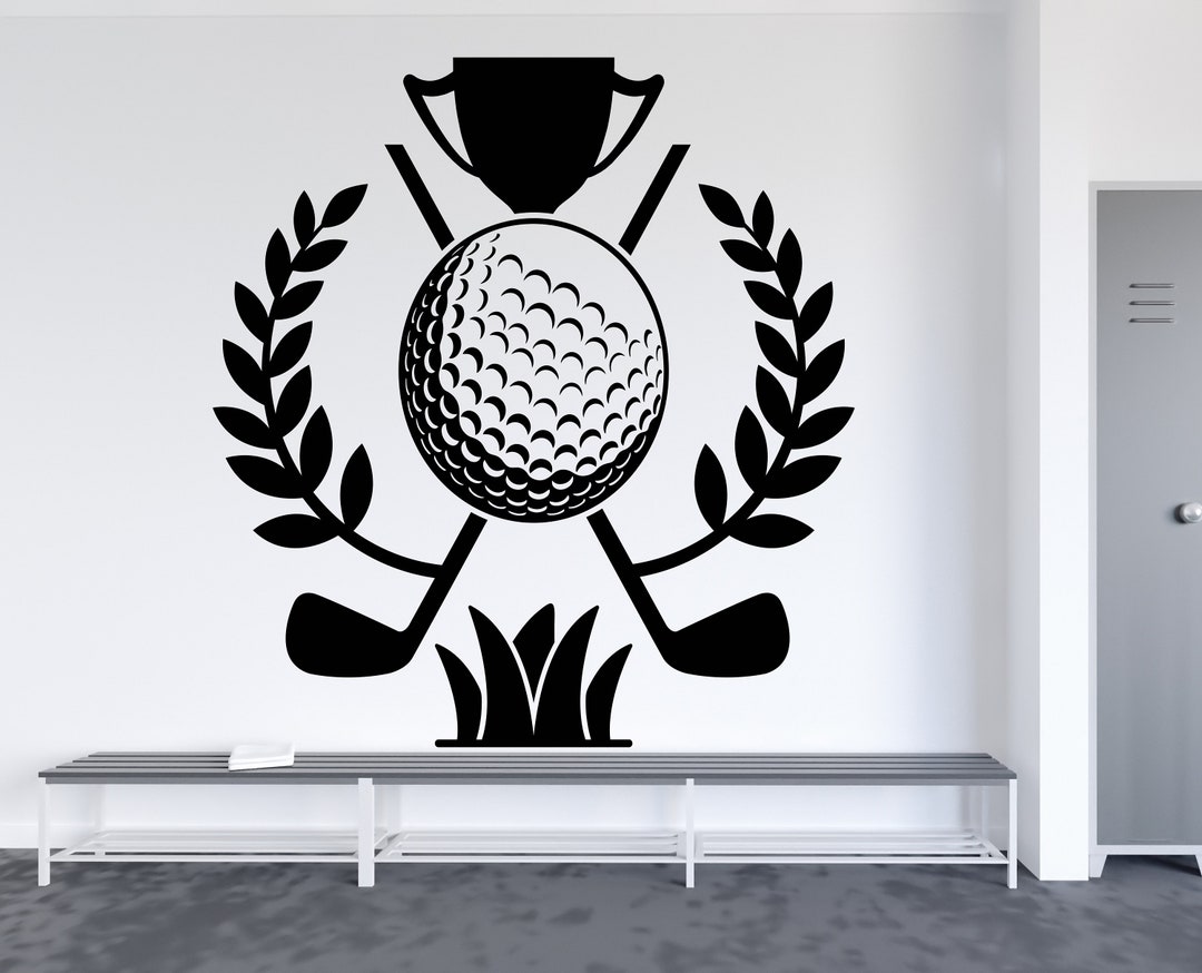 Golf Decal Vinyl Decal Golf Sticker Sport Wallstickers Golf Game Decal ...