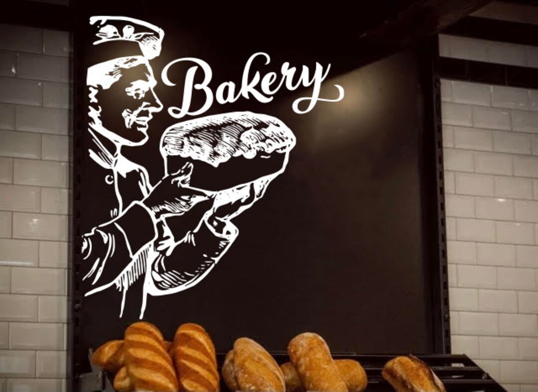 Bakery Wall Decal Bakery Shop Wall Art Bakery Wallsticker Amazing Foods ...