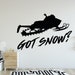 Snowmobile Wall Decal Sow Skiing Wall Sticker Smowmobile Wall Art Snow ...
