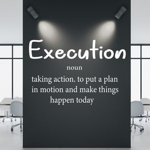 Execution Wall Decal,office Wall Decal,office Decal, Office Wall Art ...
