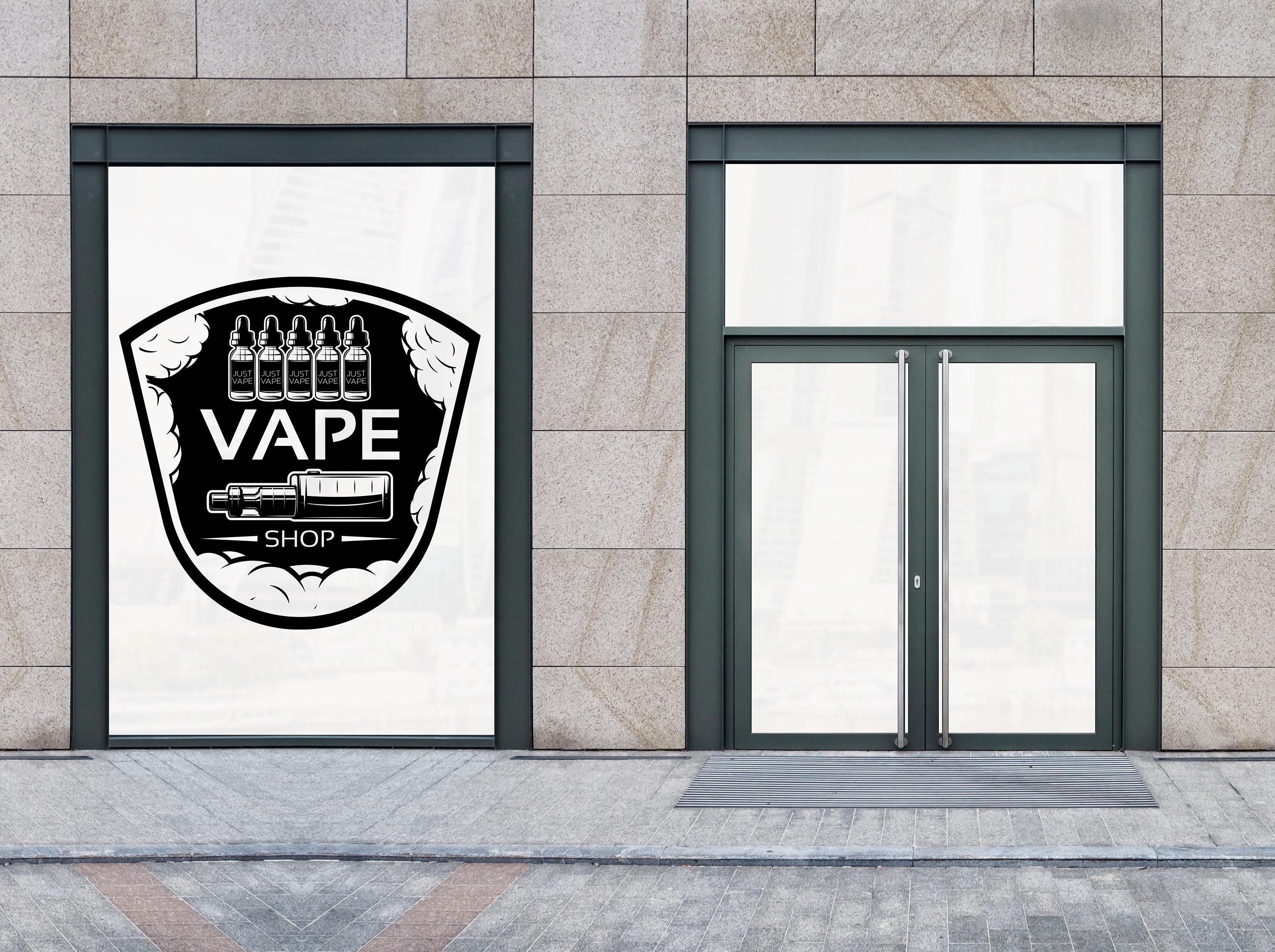 Vape Shop Decal window Sticker smoke Shop Decor Vape - Etsy