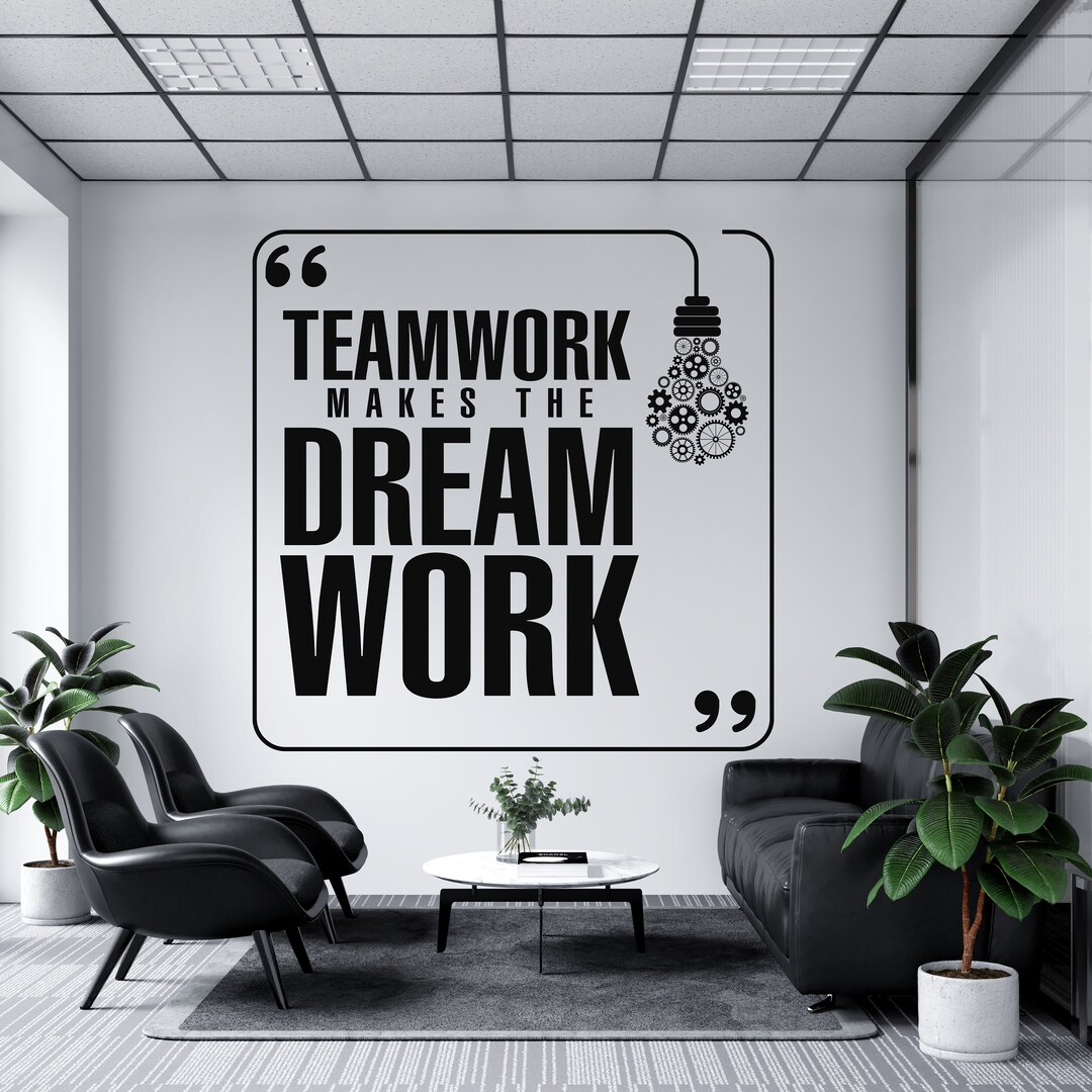 Office Wall Decal,teamwork Decal, Office Wall Art,office Decor,teamwork ...