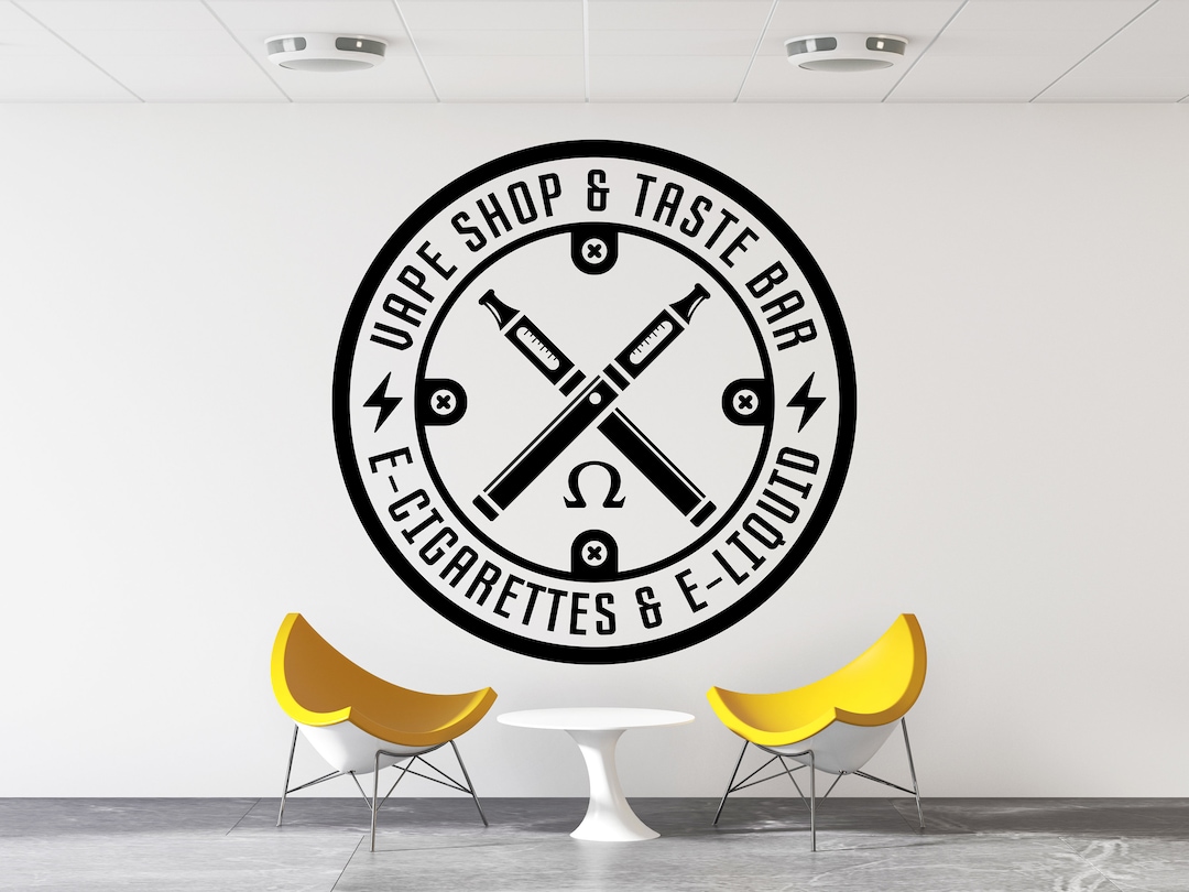 Vape Shop Decal ,window Sticker ,smoke Shop Decor, Vape Sticker, Vapor ...