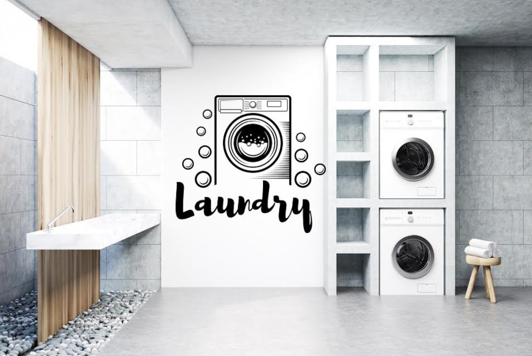 Laundry Room Wall Decal, Laundry Wall Sticker, Laundry Room Wall Decor ...