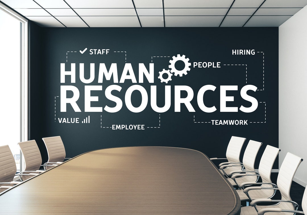 Office Wall Decal Human Resources Wall Sticker Office Decor Inspire Office Quote Motivation Idea ...