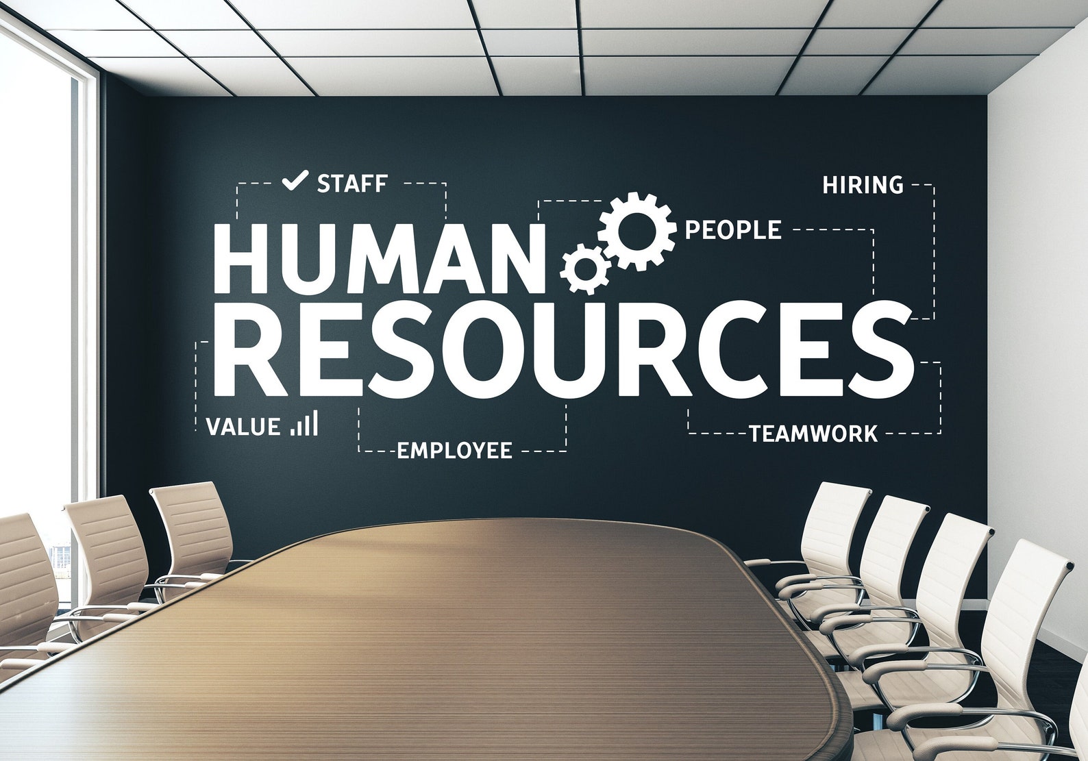Office Wall Decal Human Resources Wall Sticker Office Decor Inspire ...