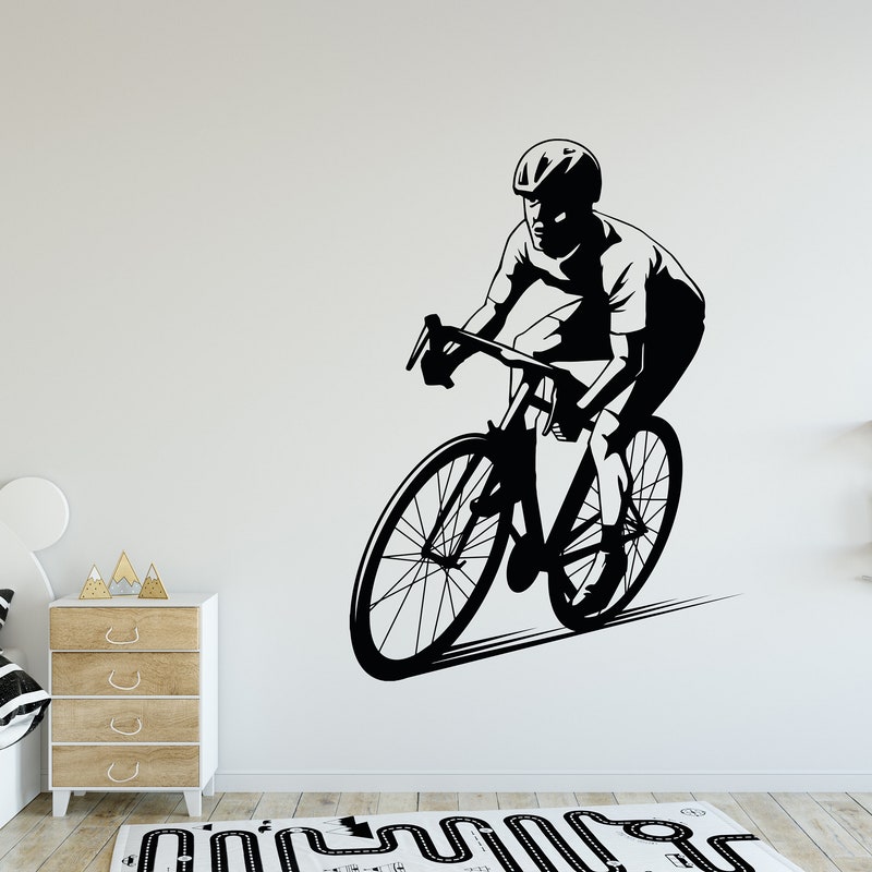 Bike Wall Decal - Etsy