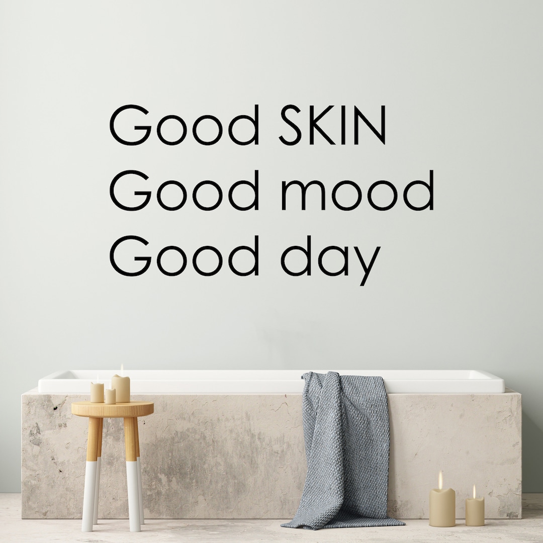 Good Skin Good Mood Good Day Wall Decals,vinyl Letter,spa Beauty Salon ...