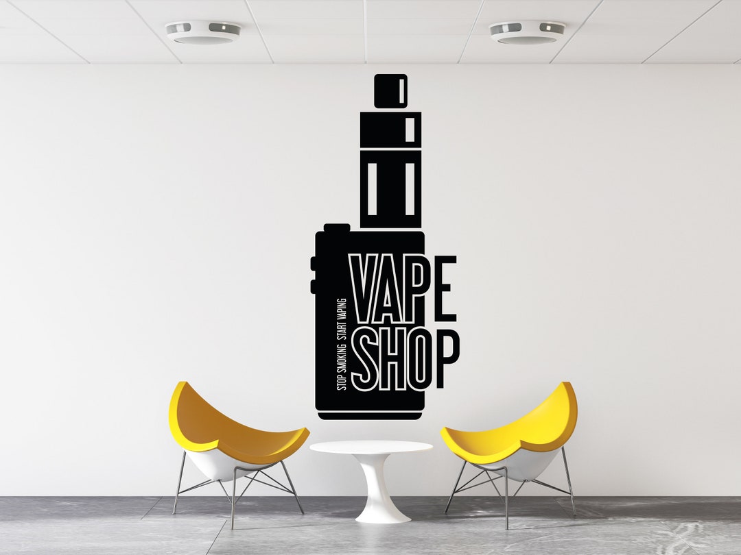 Vape Shop Decal ,window Sticker ,smoke Shop Decor, Vape Sticker, Vapor ...