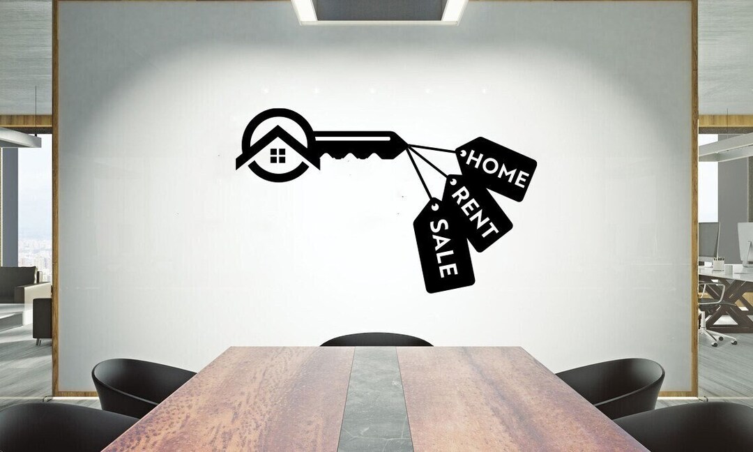 Real Estate Wall Decal,home Agency Sticker,property Home Wall Art,real ...