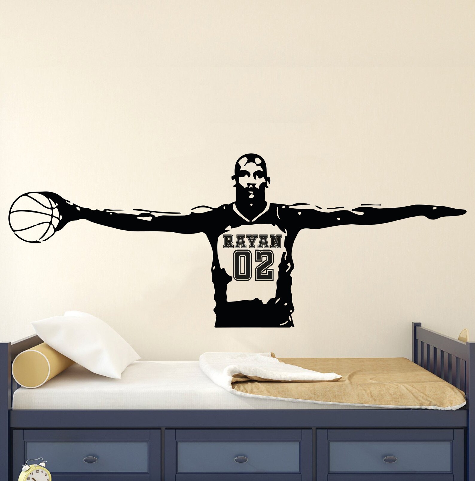 Basketball Wall Decal Basketball Sticker Basket Wall Art Sport | Etsy