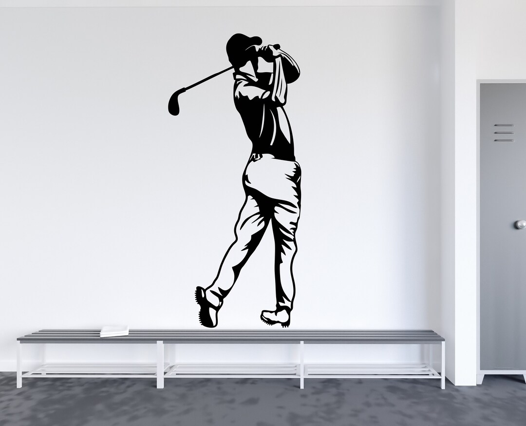 Golf Decal Vinyl Decal Golf Sticker Sport Wallstickers Golf Game Decal ...