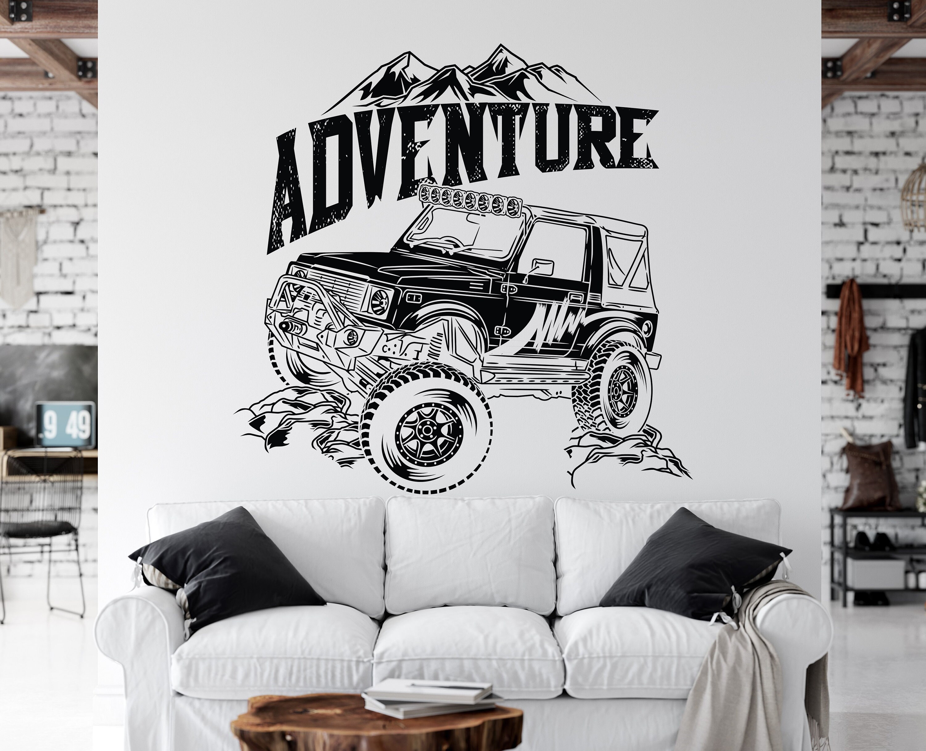 Adventure Wall Decal off Road Wall Decal Car Wall Sticker - Etsy