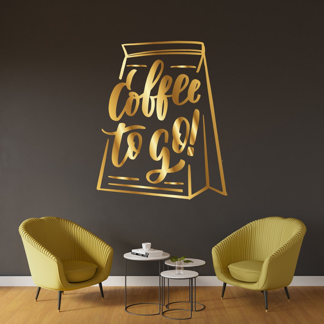 Coffe Wall Decal Coffe Wall Sticker Coffe Quotes Decal Coffe Wall Art ...