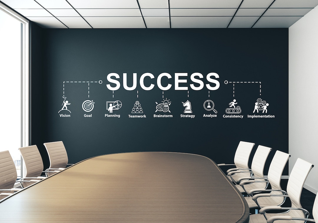 Success Wall Decal,office Decal, Office Wall Art,office Decor ...