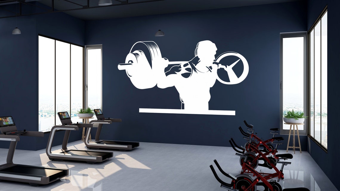 Gym Wall Decal Gym Wall Decor Sport Motivation Workout Wall Art Fitness ...