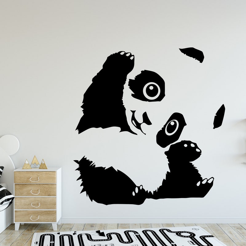 Panda Wall Decal - Etsy