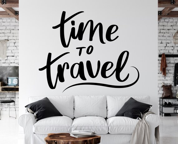 Travel Wall Decal Quotes Wall Decal Exploring Wall Art Travel | Etsy