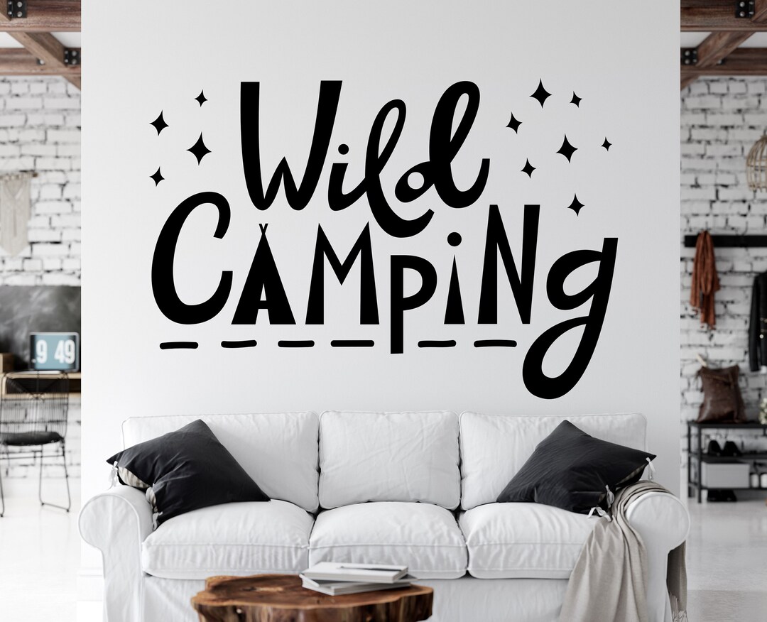Campfire Decal Home Design Camper Wallstickers Happy Campers - Etsy
