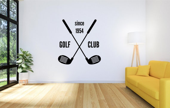 Golf Decal Vinyl Decal Golf Sticker Sport Wallstickers Golf | Etsy