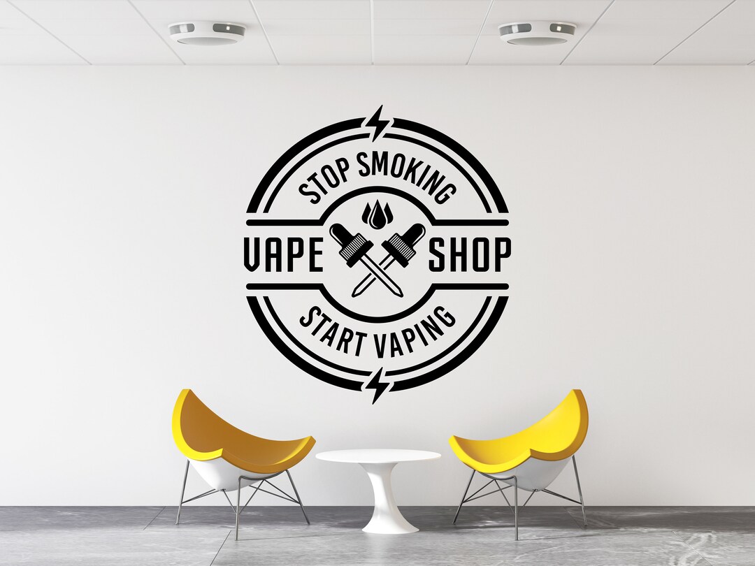 Vape Shop Decal ,window Sticker ,smoke Shop Decor, Vape Sticker, Vapor ...