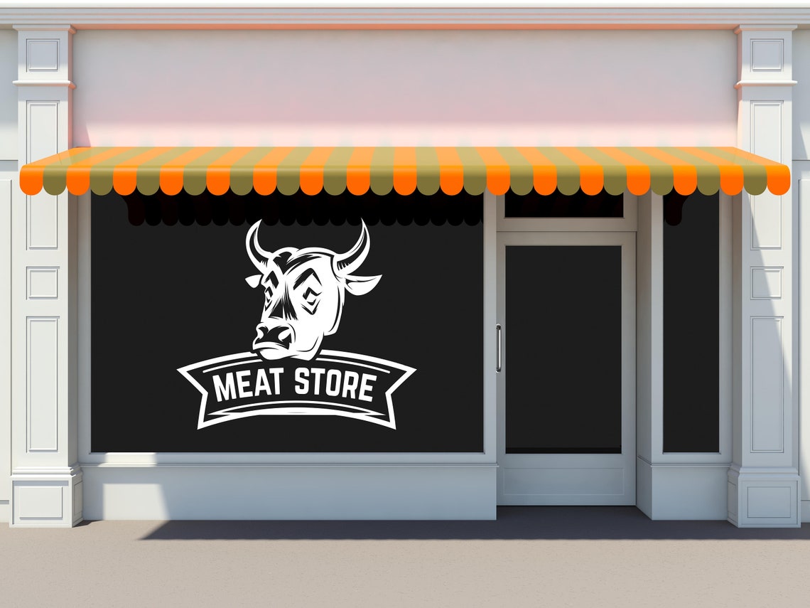 Butchery Wall Decal Meat Wall Decal Fresh Meat Sticker | Etsy