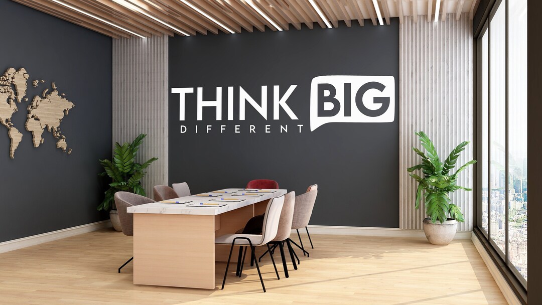 Think Big,office Wall Decal, Office Wall Art,office Decor, Window Wall ...
