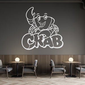 Seafood Wall Decal Fish Shop Decal Seafood Lovers Wall Decal Best ...