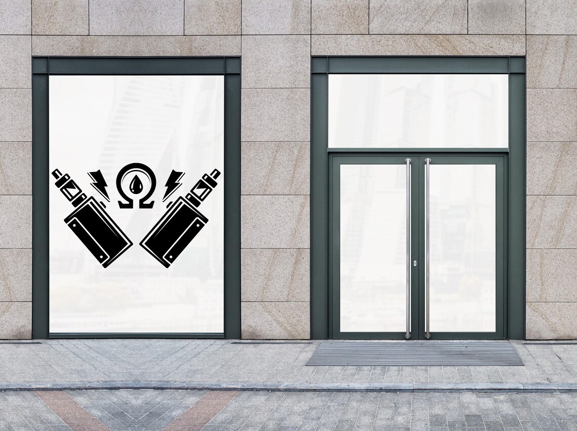 Vape Shop Decal window Sticker smoke Shop Decor Vape - Etsy