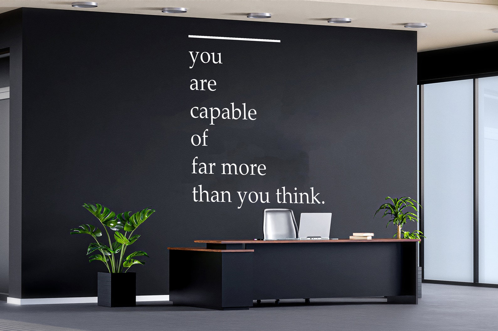 Your Capable More Than You Think Decal-inspiring Office Wall Art-office ...