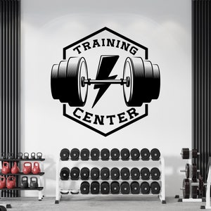Training Center Wall Decal Gym Wall Decor Sport Motivation - Etsy