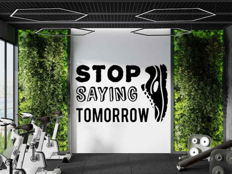 Gym Quotes Wall Decal Gym Wall Decor Sport Motivation Workout Wall Art ...