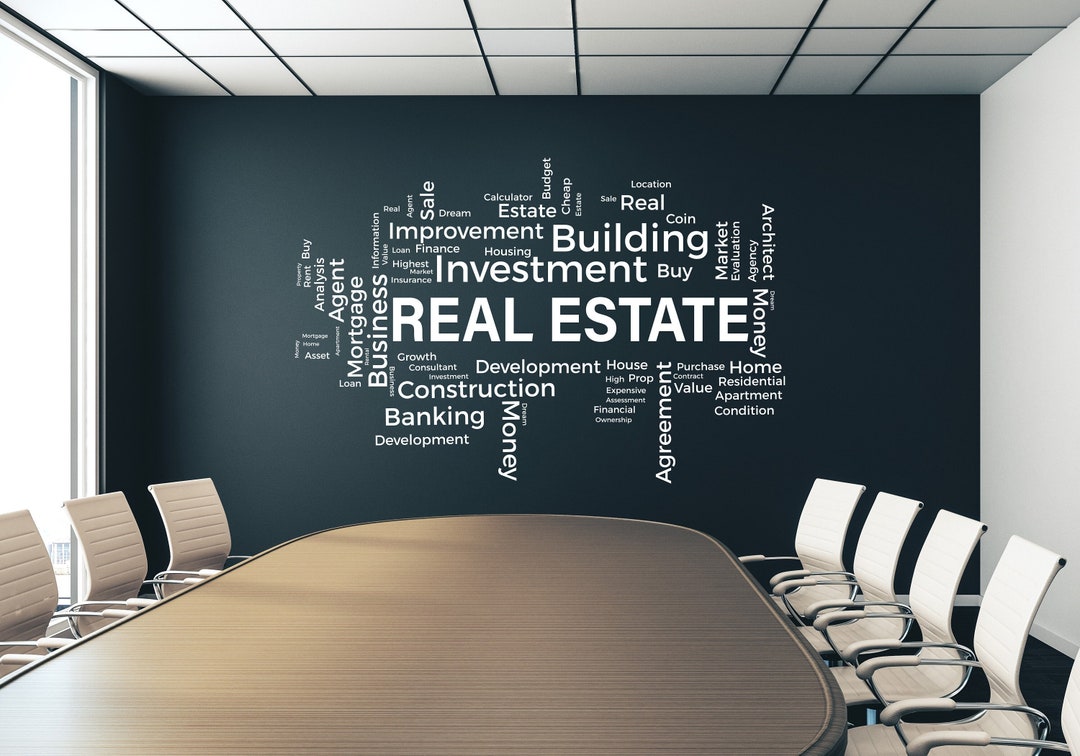 Real Estate Wall Decal,home Agency Sticker,property Home Wall Art,real ...