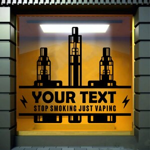 Vape Shop Decal ,window Sticker ,smoke Shop Decor, Vape Sticker ...