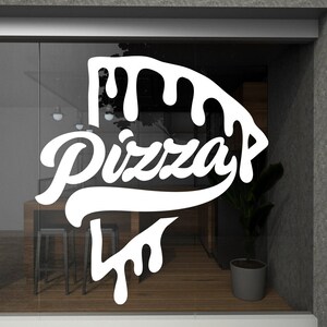 Pizza Personalized Wall Decal Pizzeria Wall Sticker Pizza Wall Sticker ...