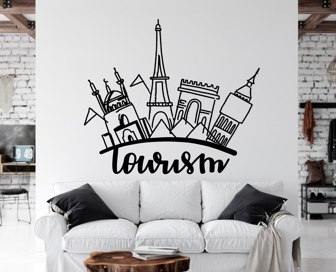 Travel Wall Decal Quotes Wall Decal Exploring Wall Art Travel Wall ...