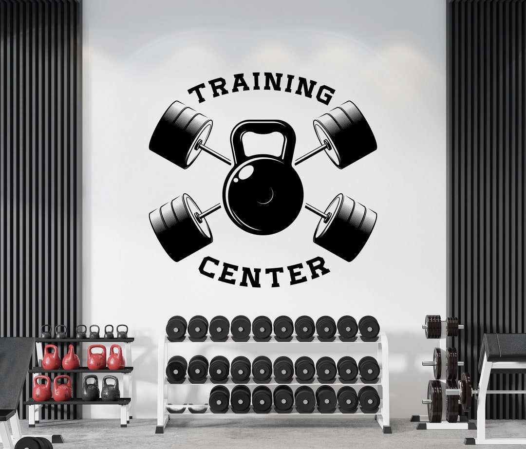 Training Center Wall Decal Gym Wall Decor Sport Motivation - Etsy UK