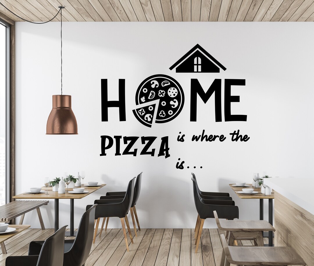 Pizza Wall Decal – Bold PIZZA Quote Sticker for Kitchen, Restaurant ...