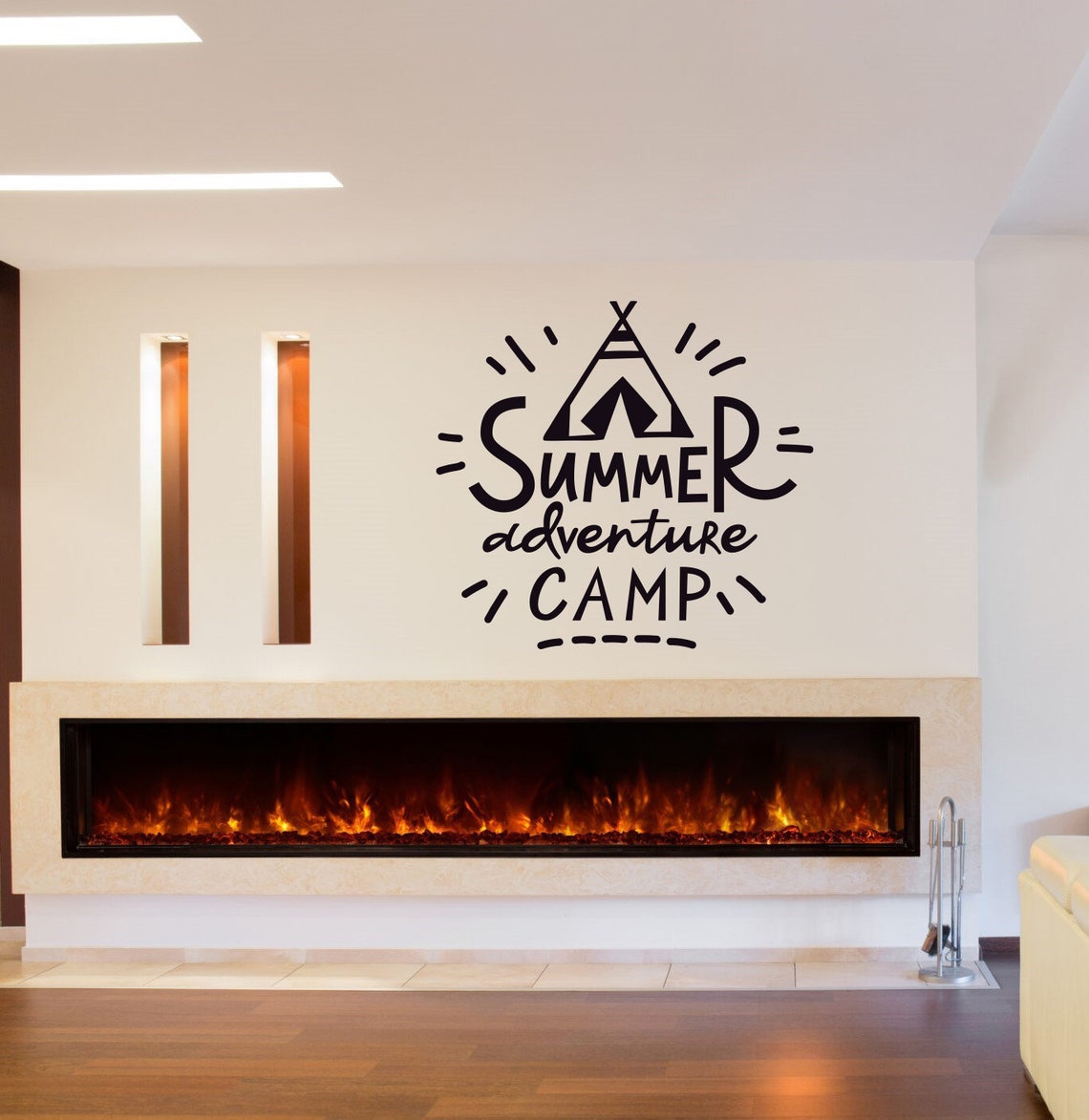 Campfire Decal Home Design Camper Wallstickers Happy Campers | Etsy