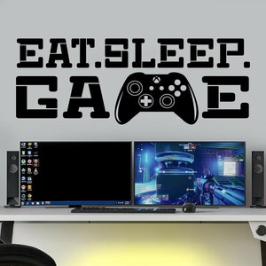 Eat Sleep Game Wall Decal - Etsy