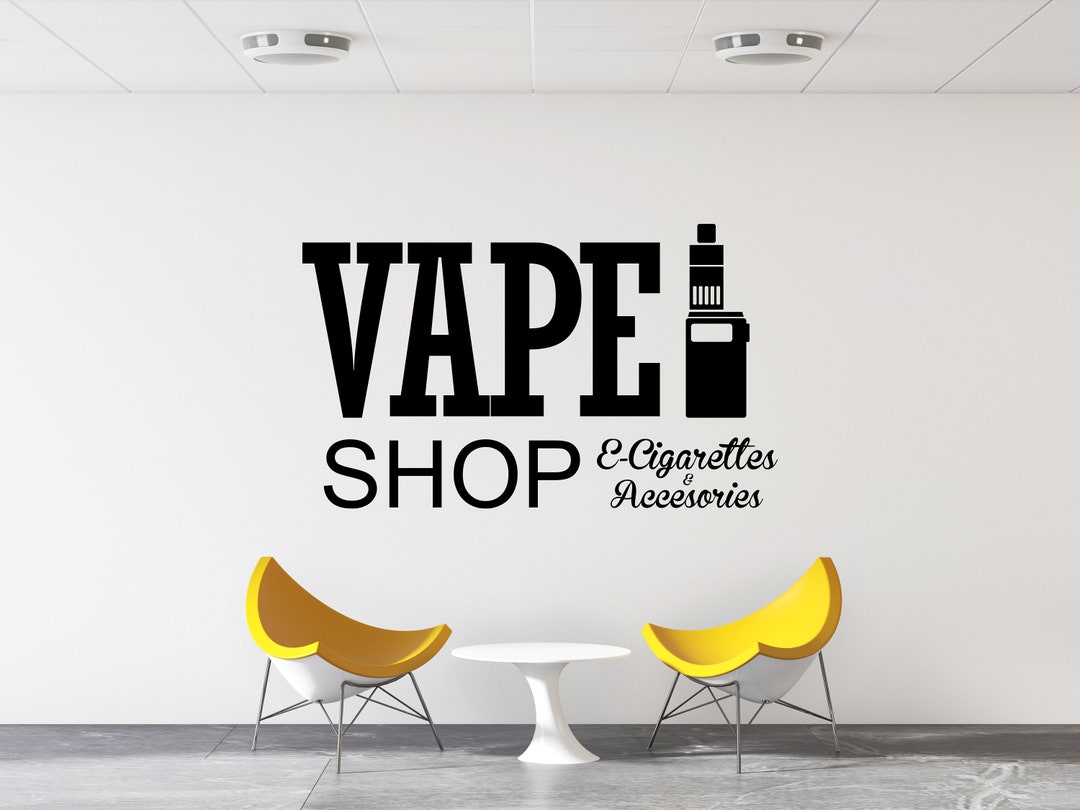 Vape Shop Decal window Sticker smoke Shop Decor Vape - Etsy